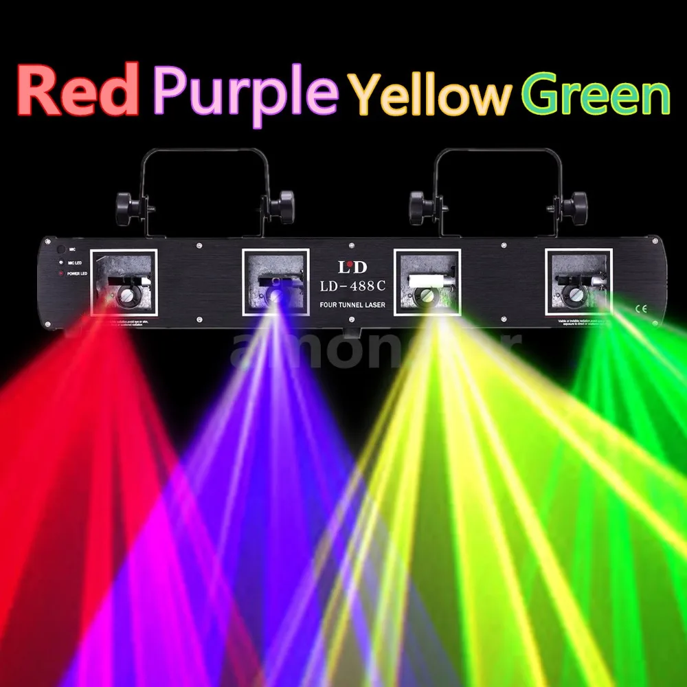 Ship From Au ! 420mw 4 Beams Red Green Yellow Purple Dj Stage Laser ...