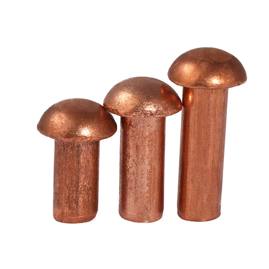 M2-M2-5-M3-Copper-Rivet-Alloy-Rivet-Half-Round-Cap-Head-Copper-Solid ...