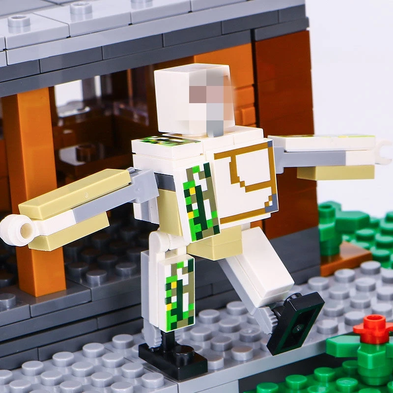 1106pcs My World city Minecraft Building Blocks mine dream village farm ...