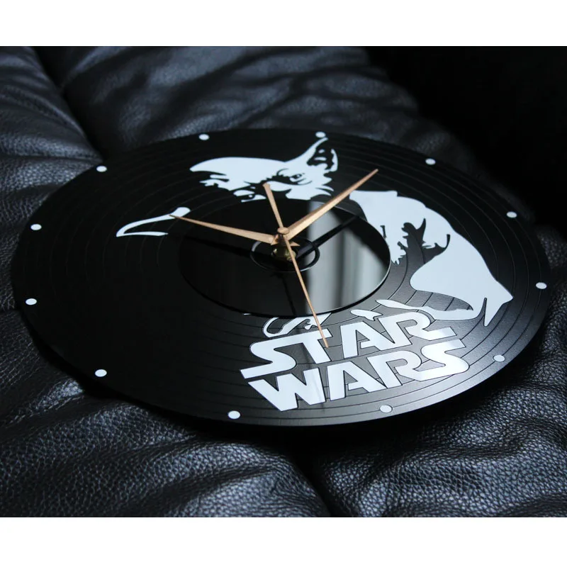 Star Wars Wall Clock Modern Design Living Room Decoration Creative Yoda ...