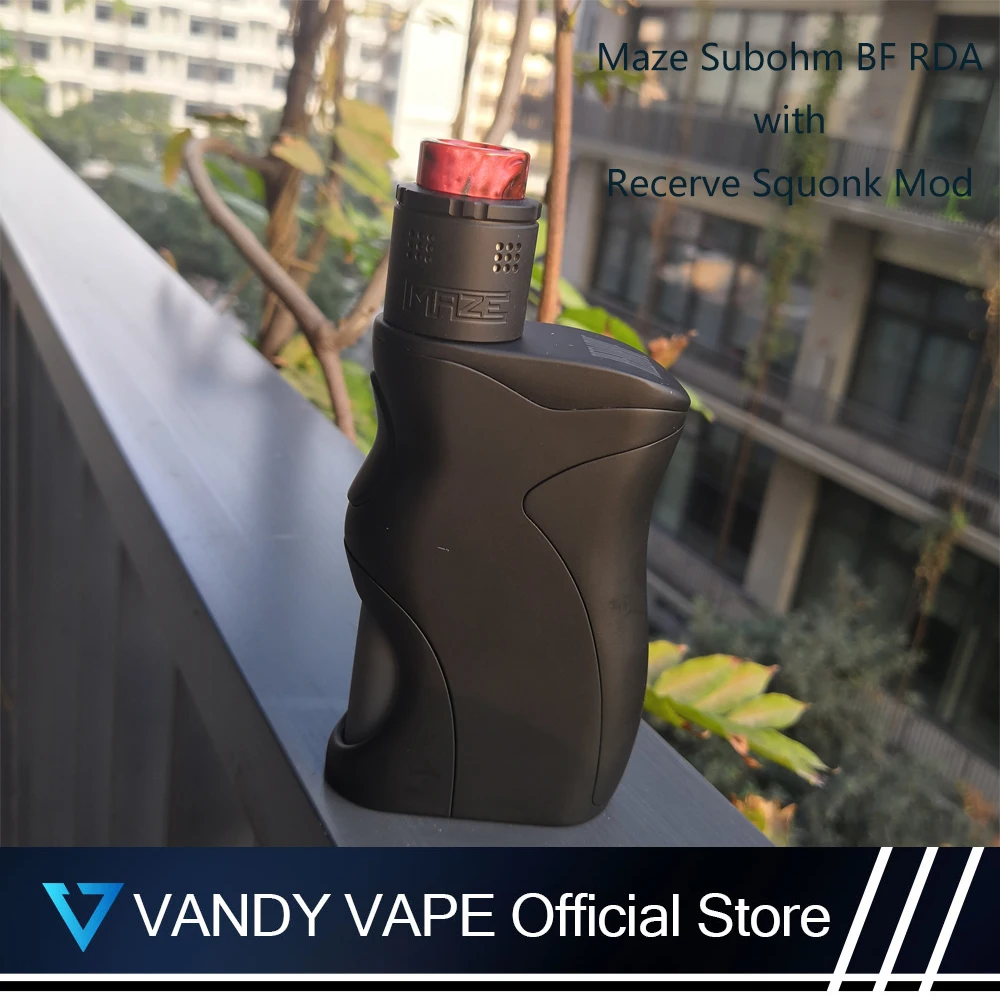 Original Vandy vape Maze Subohm BF RDA Tank with Vaper Recurve Squonk ...