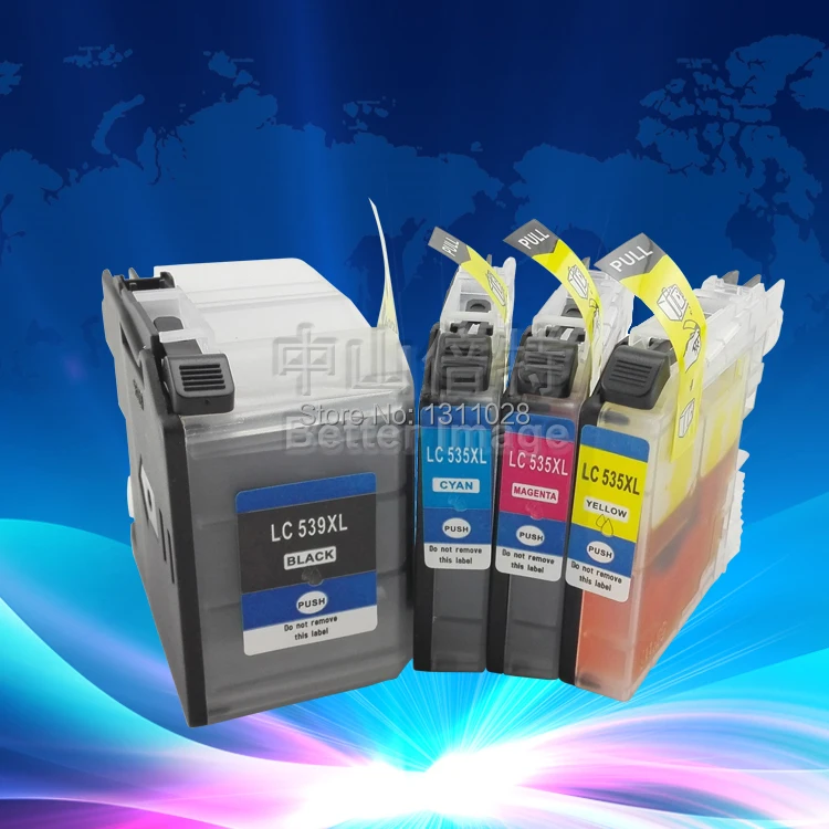 INK WAY cartucho de tinta compatible con LC539XL BK, LC535XL, C, M Y ...