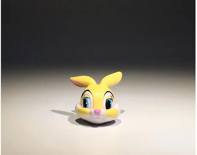 60pcs/lot 3cm cute rabbit head figure toys very cute rabbit collection ...