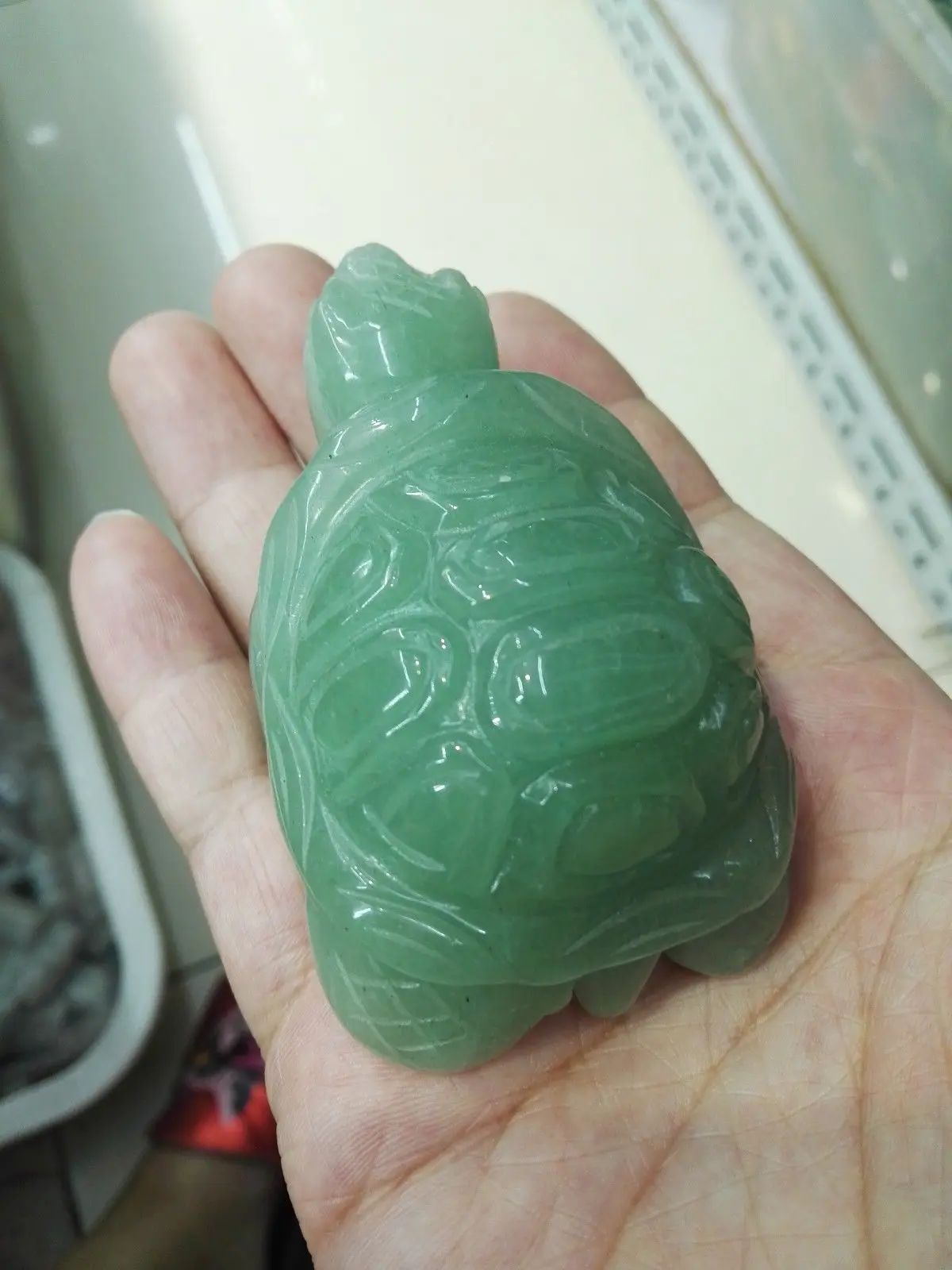Hand carved natural Dongling jade turtle ornaments|Statues & Sculptures ...