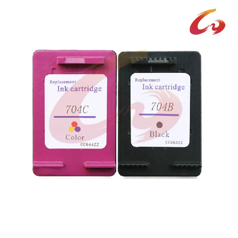2 PCS 704XL Ink cartridge for HP 704 ink cartridge Black & Tri Color ...