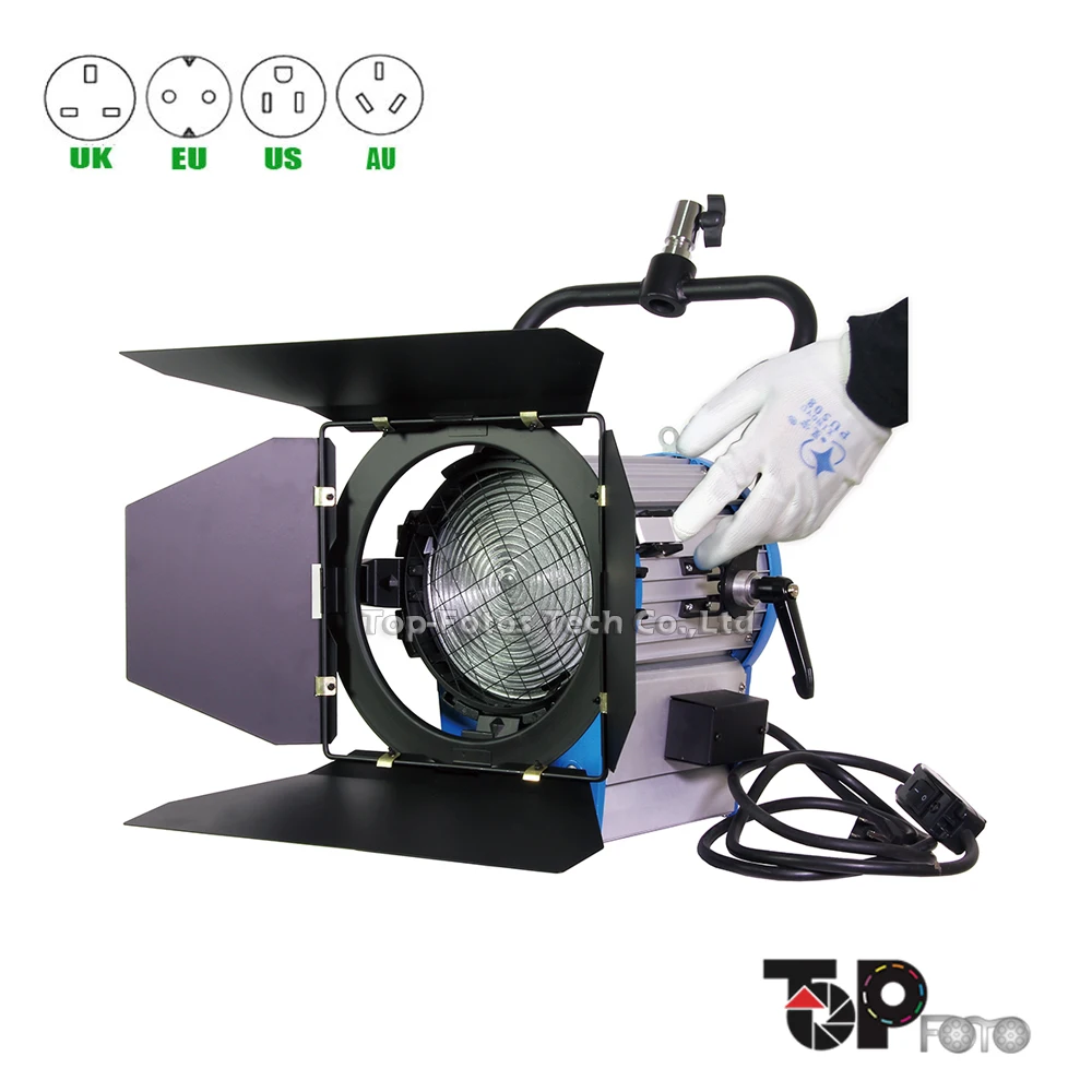 Fresnel 2000w tungstênio ponto luz continuar iluminação estúdio de ...