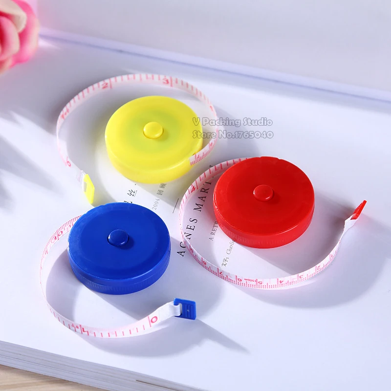 100pcs/lot Ruler candy colour Diet Fitness Caliper Measuring Body Waist ...
