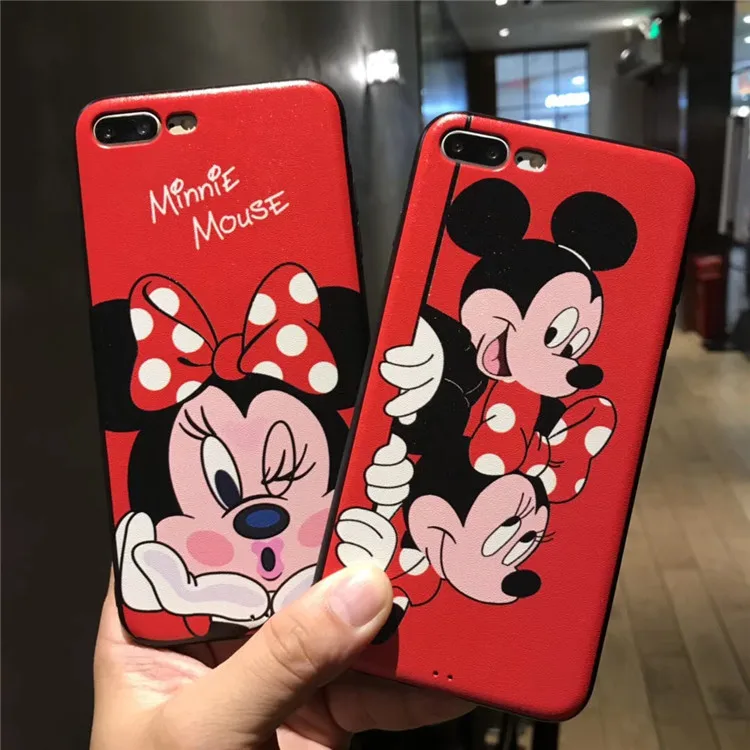Funda zagter Cartoon Minnie Mickey Mouse Phone Case for iphone 7 6 6s 8 ...