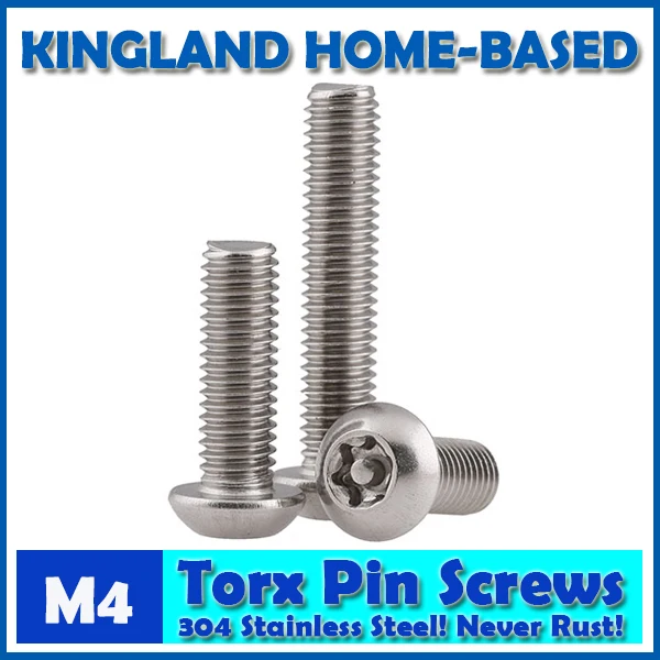 M4 Torx 6 Lobe Pan Round Head Six Lobe Pin In Torx Security Screw Bolt ...