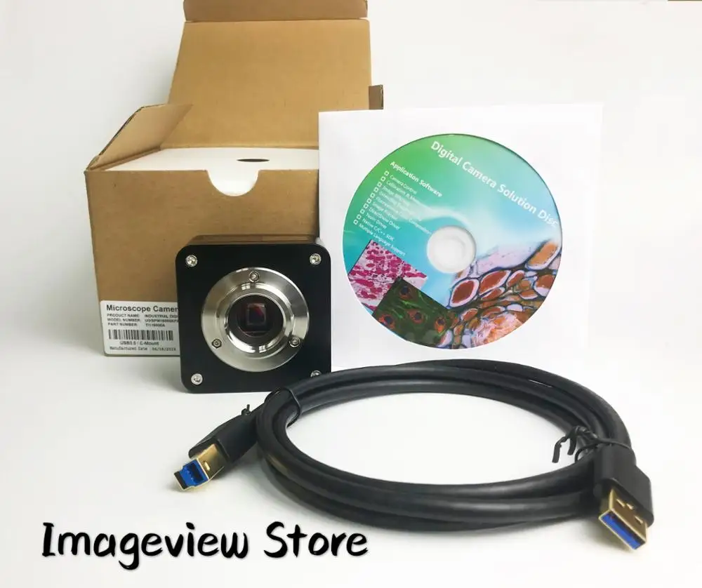 U3CMOS05100KPA USB3.0 5.1MP Mircoscope C-Mount Eyepiece Color Camera ...
