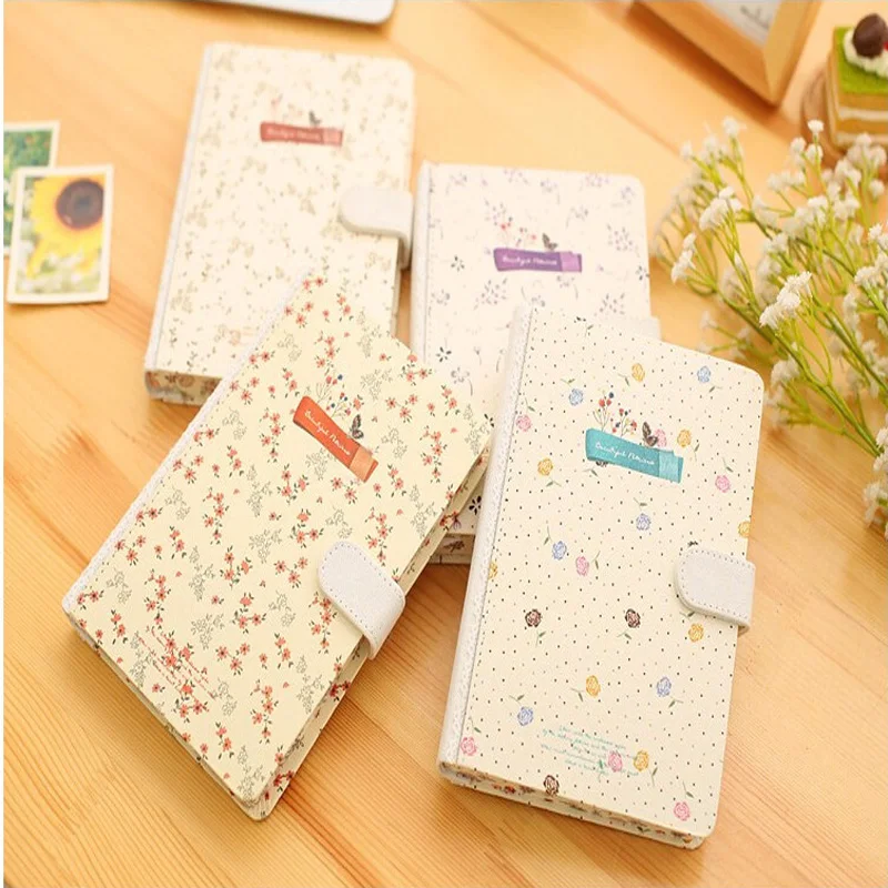 Cute Floral Book Diary Kawaii Hardcover Notebook Paper Journal Monthly ...