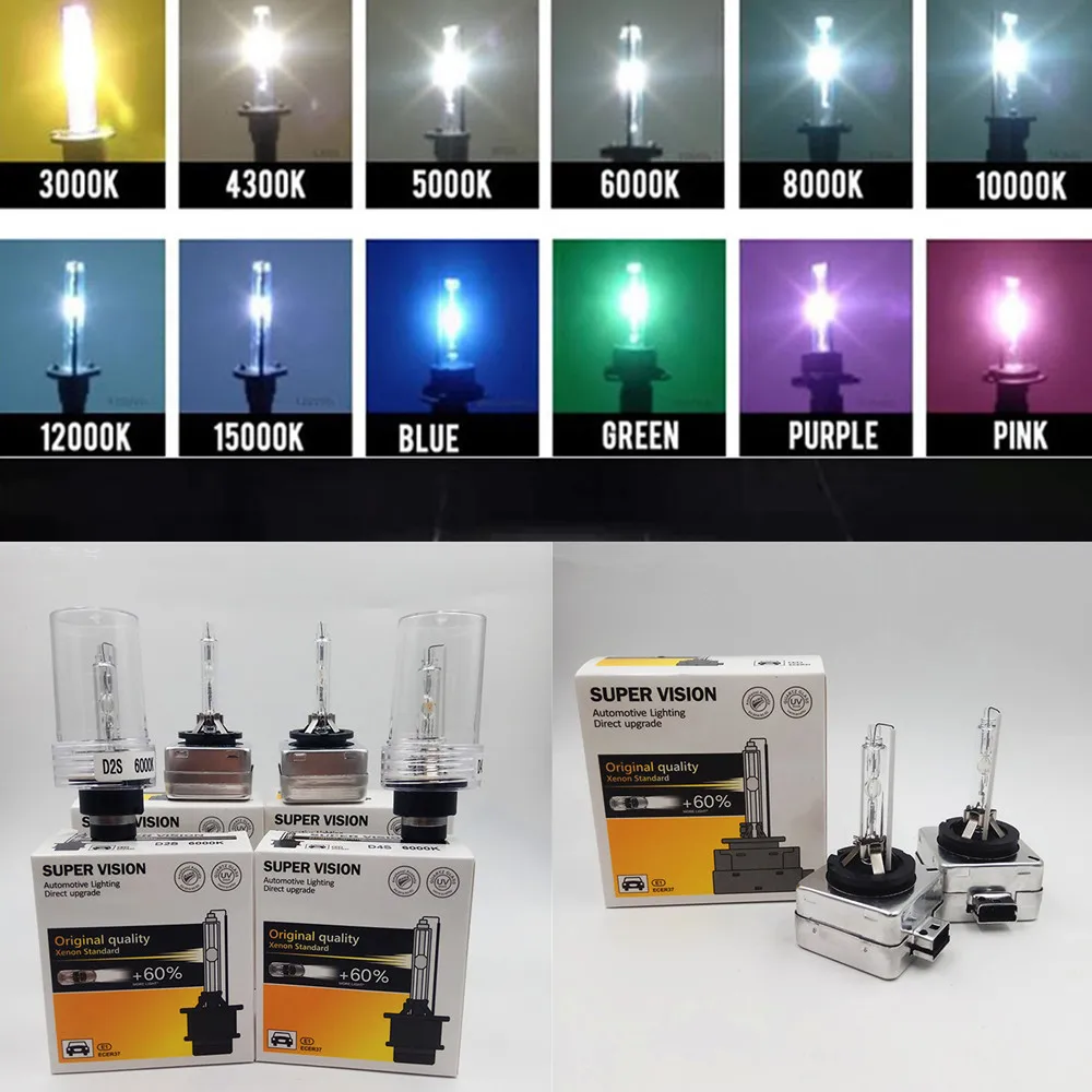 Bombilla HID para faro delantero de xenón, D1, D2, D3, D4, CBI, D1S, D2S, D3S, D4S, D2C, D1R ...