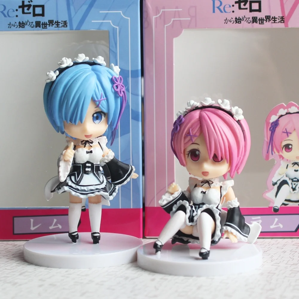 Re:Zero kara Hajimeru Isekai Seikatsu Rem And Ram Cute Action Figure ...