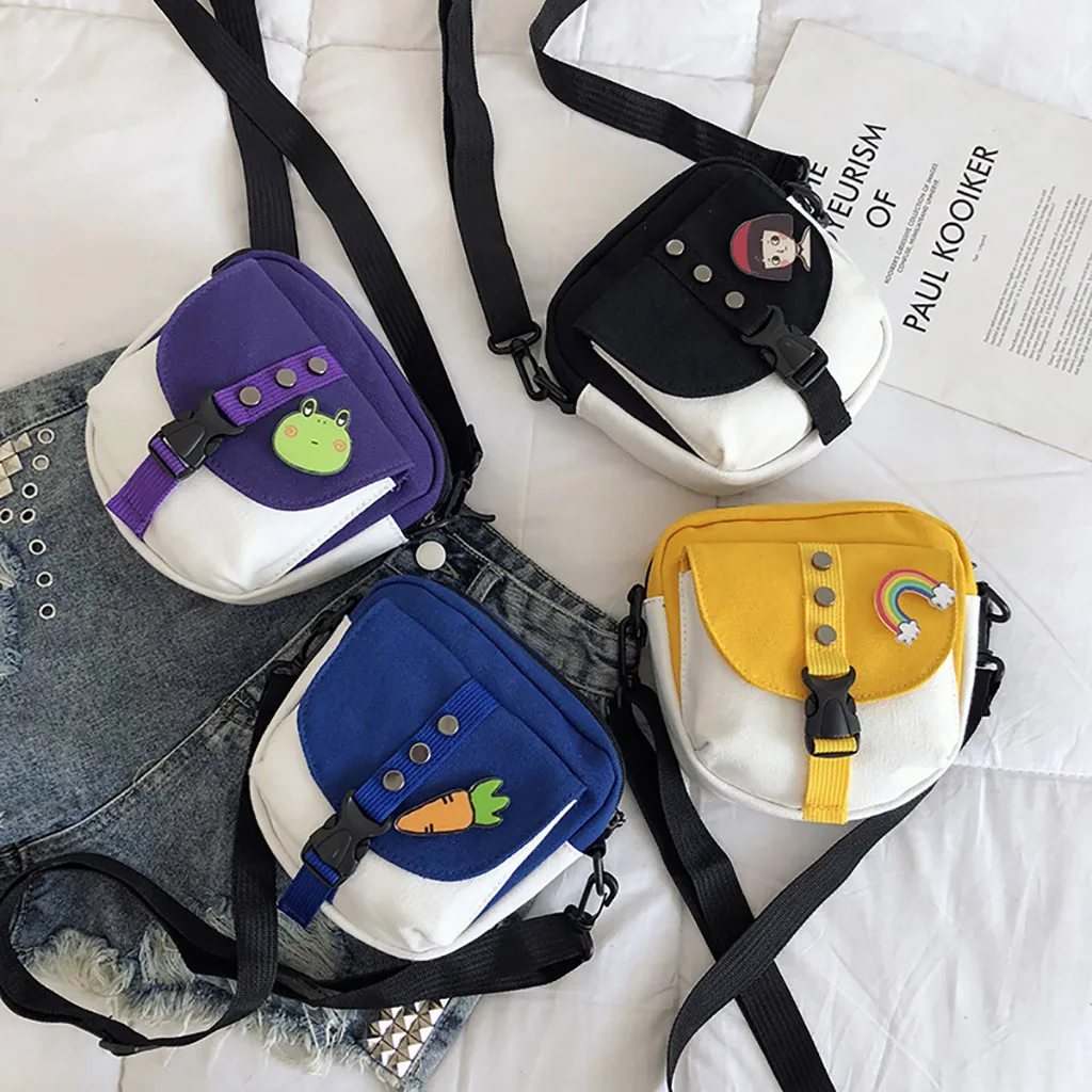 Cute Rainbow Canvas Crossbody Bag (Various Options) - Queerks™