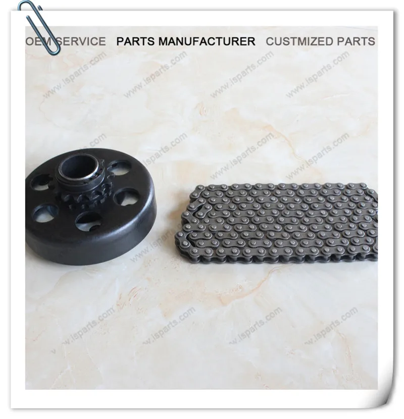 15 Teeth Clutch & Chain Combo # 35 Chain,mini Bikes,go Carts 13 Hp ...