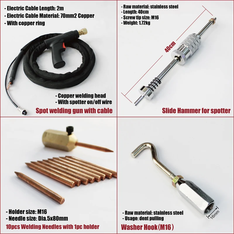 497pcs car body repair hand tools set dent puller kit car spotter ...