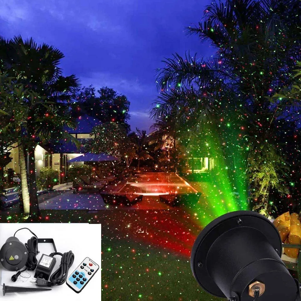 DHL New Multicolor Snow IP65 Outdoor waterproof elf Laser light ...
