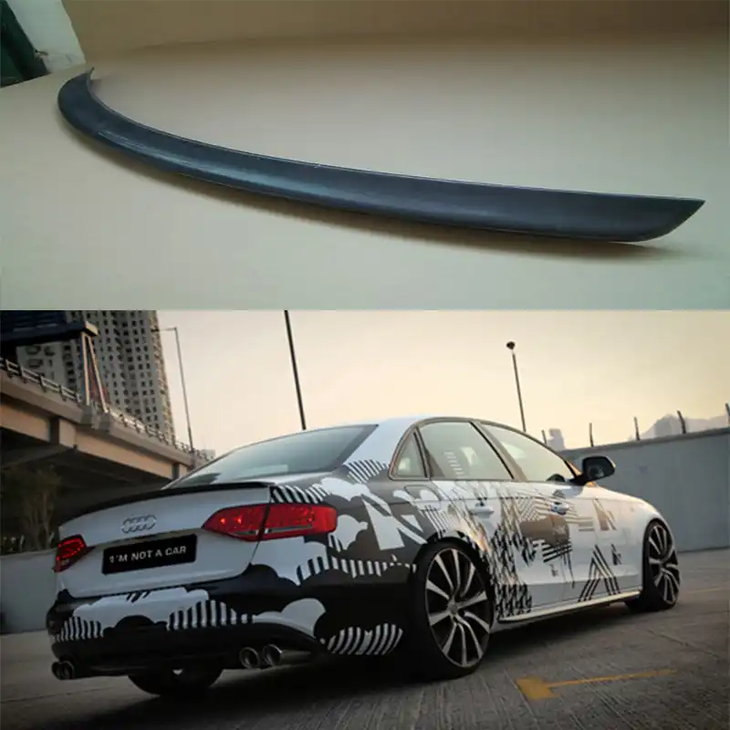 S4 HK Style Carbon Fiber Rear Spoiler Wing For Audi A4 B8 5 S4 4Door s4-hk-style-carbon-fiber-rear-spoiler-wing-for-audi-a4-b8-5-s4-4door