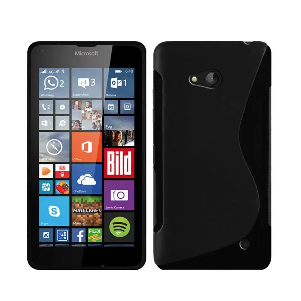 Soft TPU Silicone Rubber Transparent Case For Microsoft Nokia Lumia 640 ...