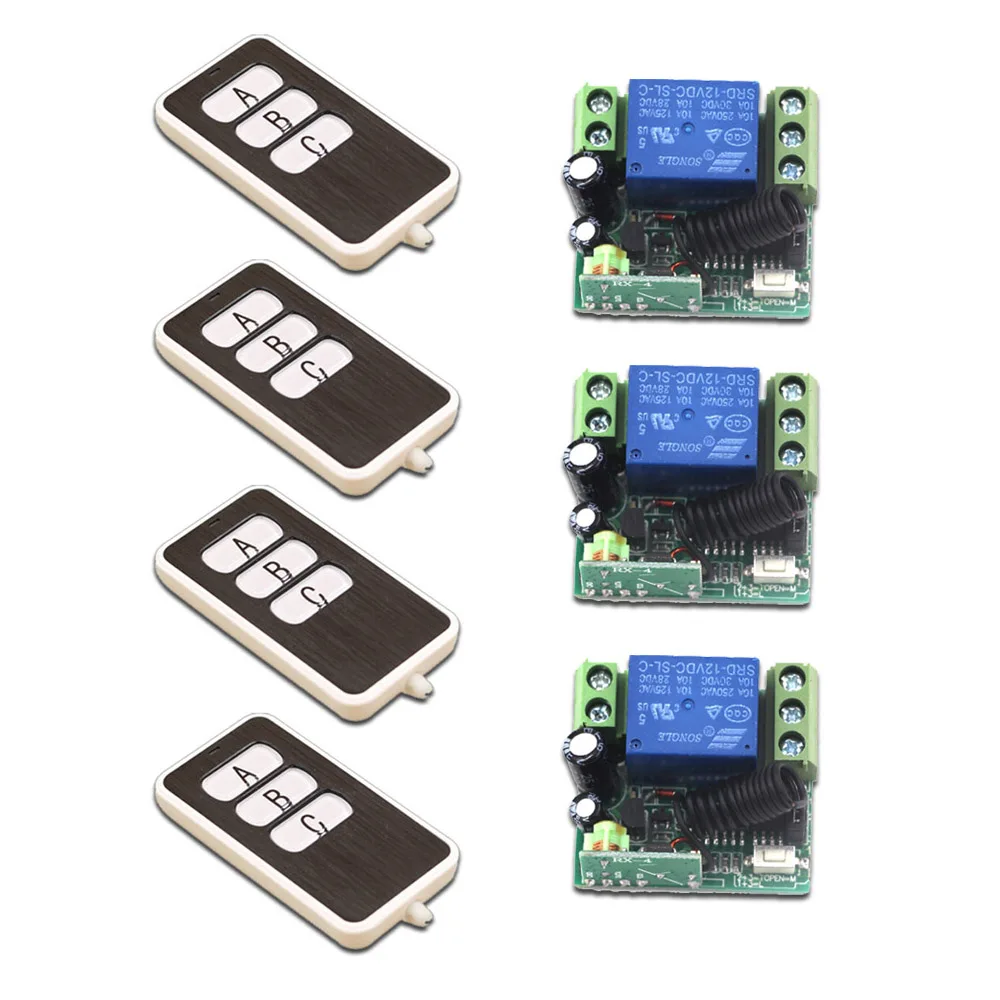 Best Design DC12V Mini 315/433MHz RF Wireless Remote Control System ...