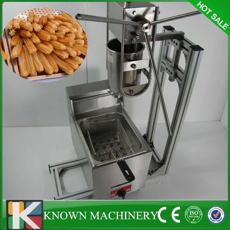 Electric Fryer good shape of churros stainless steel 6L gas fryer 3L ...