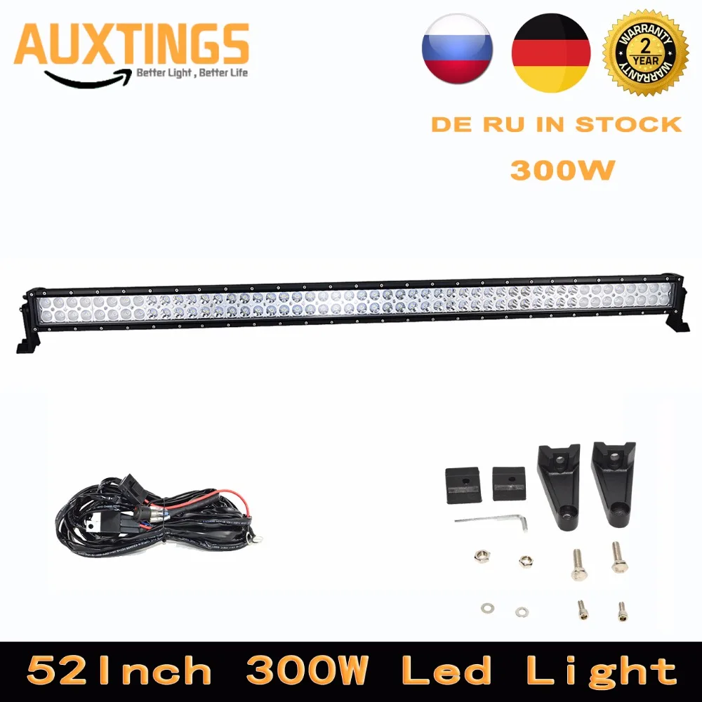 300w 52"INCH COMBO led light bar WATERPROOF 52 inch led driving light ...