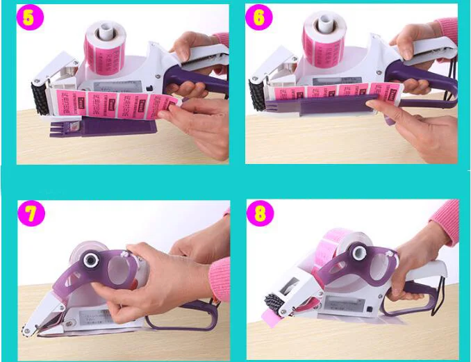 Handheld Barcode Dispenser Handheld Tag Labeling Machine Stick ...