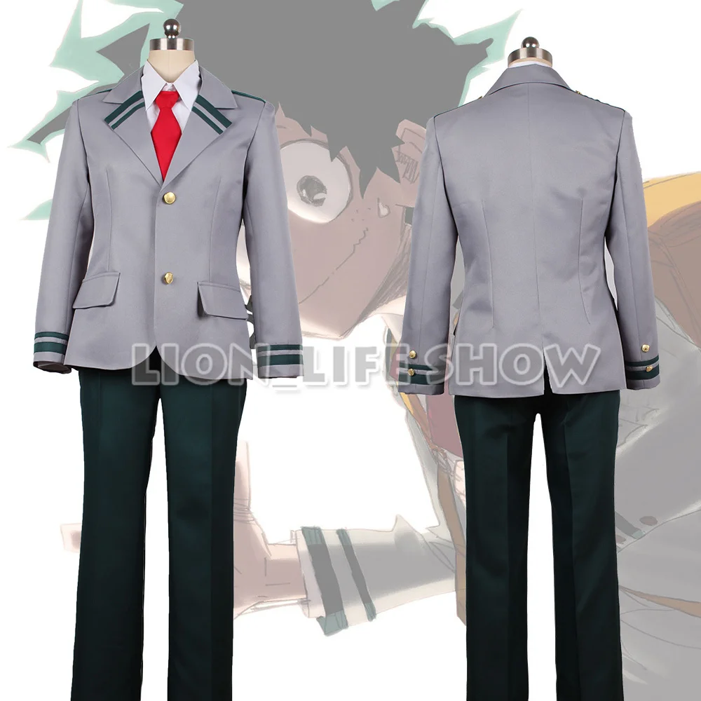 Boku no Hero Midoriya Izuku Bakugou Katsuki Gray School Uniform My Hero ...