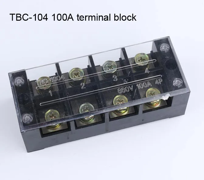 100a/4p Tbc-1004 Terminal Block 0.5-25mm2 - Terminal Blocks - AliExpress