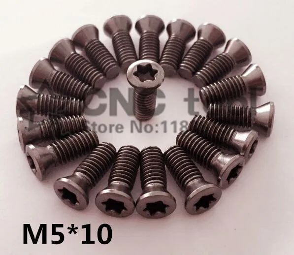 10pcs M5.0*10mm CNC lathe tool spare screws Torx screws ,Insert Torx Screw for Replaces Carbide ...