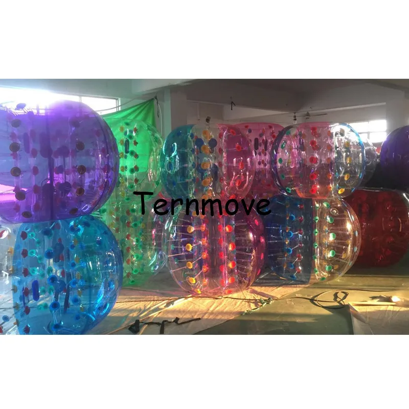body zorb bubble ball transparent human bumper balls with dot sports ...
