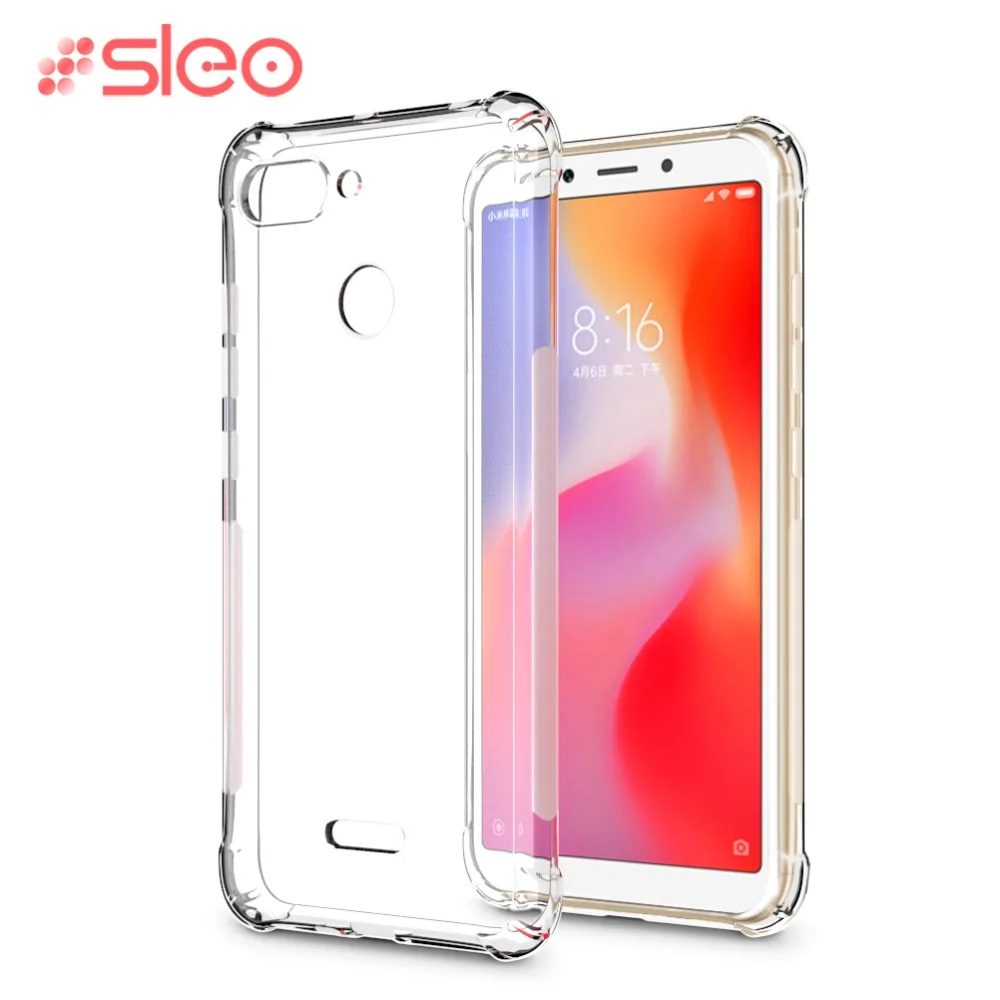 SLEO For Xiaomi Redmi 6A Case Soft Transparent Clear Back Case For ...