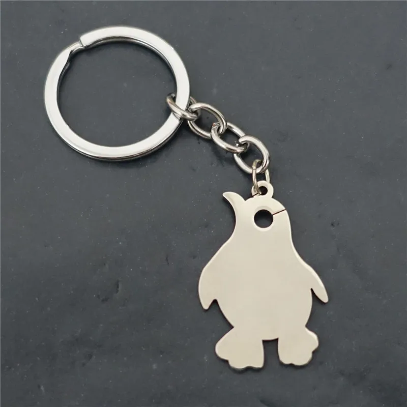 Antarctic-Penguin-Keyring-Stainless-Steel-Cute-Animal-Pendant-Keychains ...