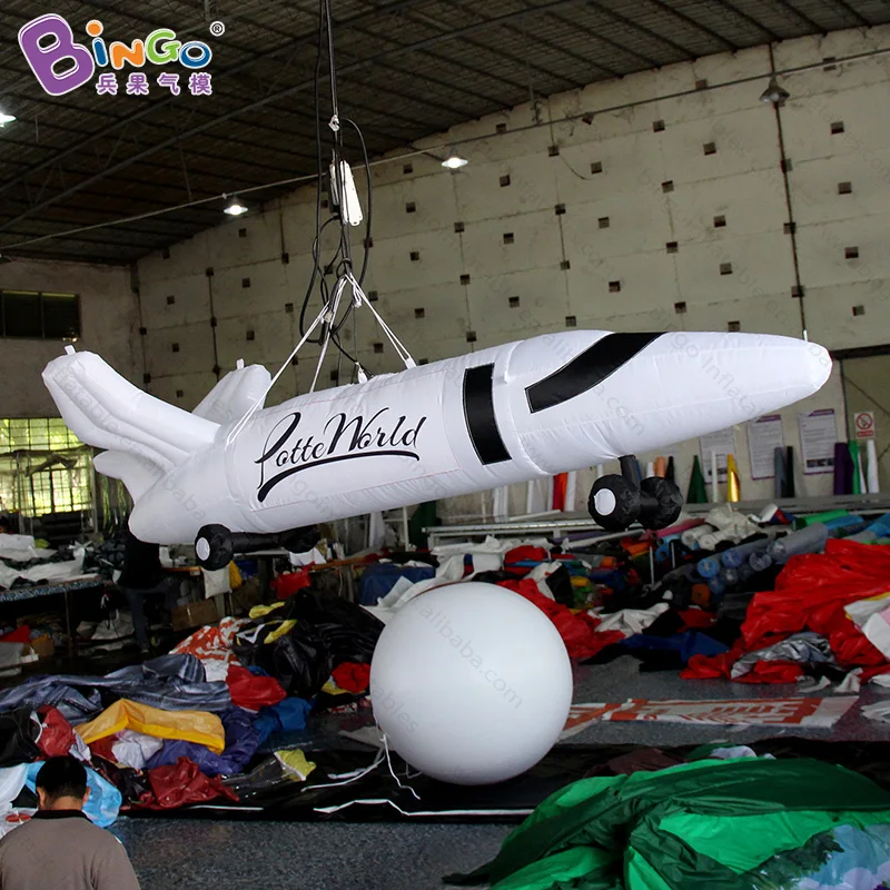 Free shipping 2.5 meters long giant inflatable plane model for event ...