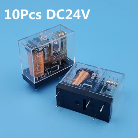 10 шт. Omron G2R-1 DC12V/24 V печатного монтажа 5Pin реле мощности спдт 10A/250VAC