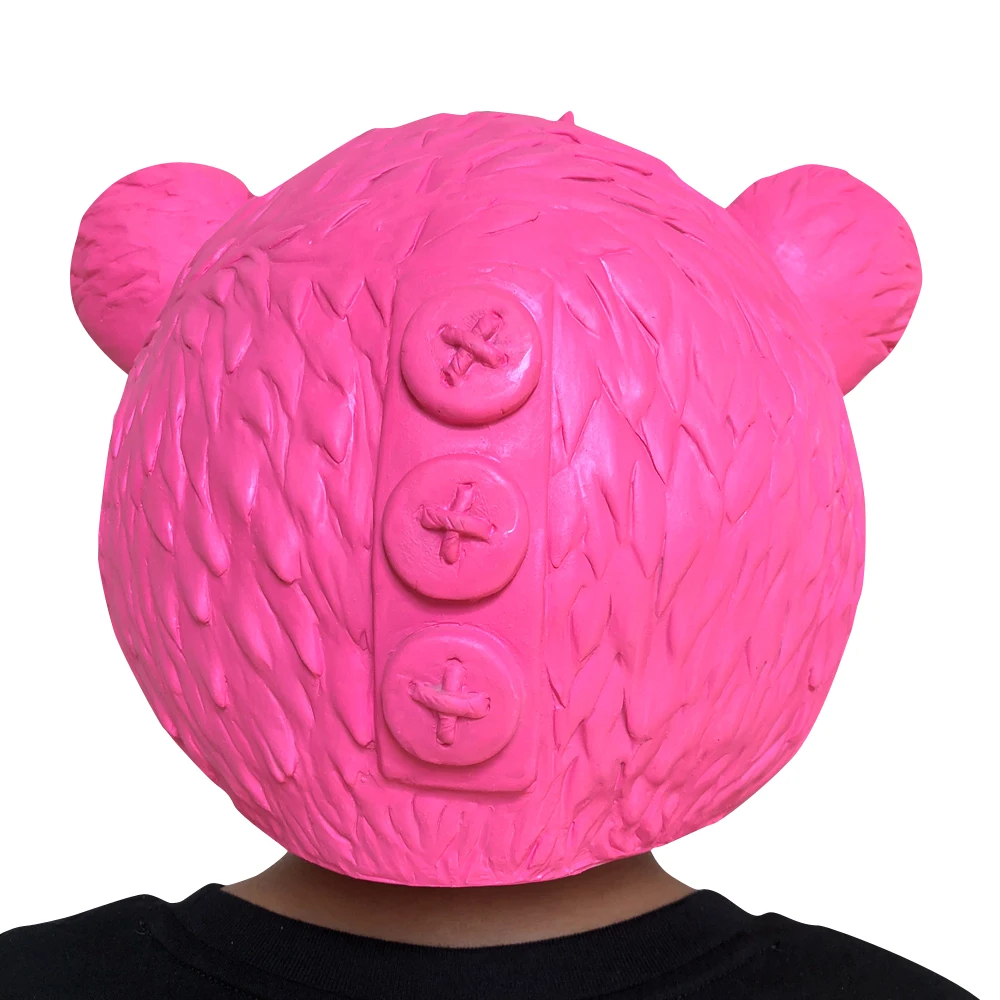 Women Cute Bear Head Mask Halloween Latex Adults Masks Cosplay Costumes ...