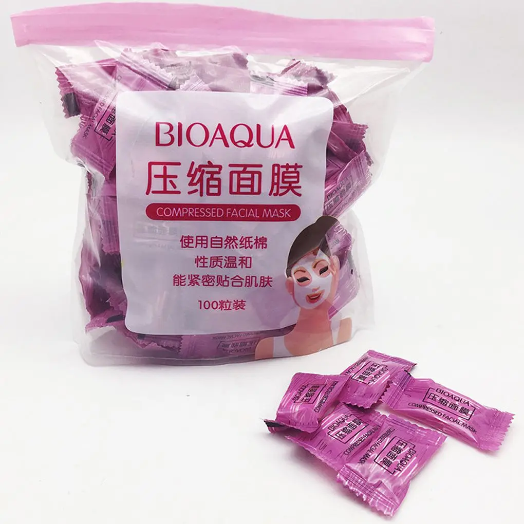 Hot Sale 100pcs/pack Facial Non woven Compressed Masque Disposable ...