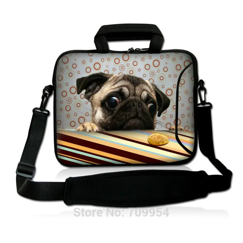Neoprene Cute Dog Shape Computer Handle Case 10"13"14"15"17" Laptop ...
