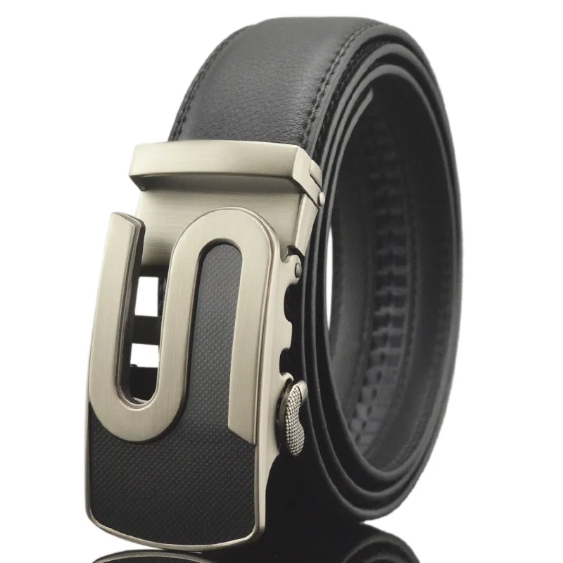 Mens Brown Leather Belt With Removable Buckles | semashow.com