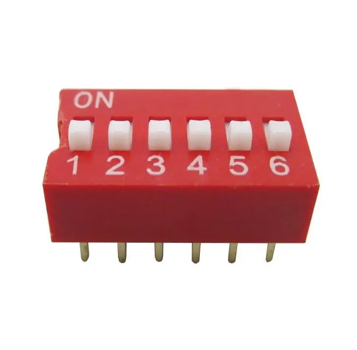 DS 06 dial switch 2.54mm 6P 12foot code switch/leveling switch/toggle ...
