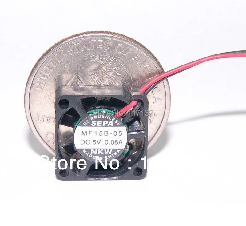 15x15mm Super Small Brushless DC Fan Ultra Tiny Miniature Mini Micro ...