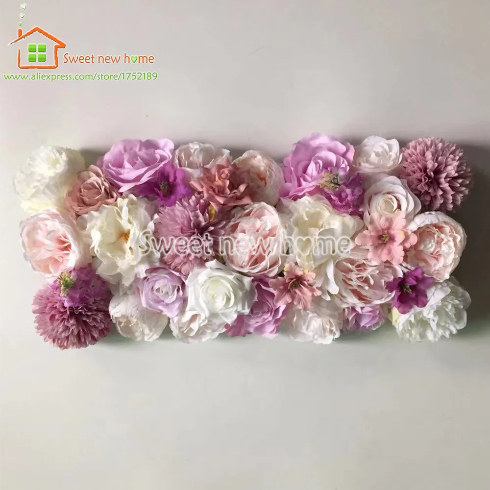 3D Artificial Rose FlowerWall Panel DIY Flower Runners for Wedding ...