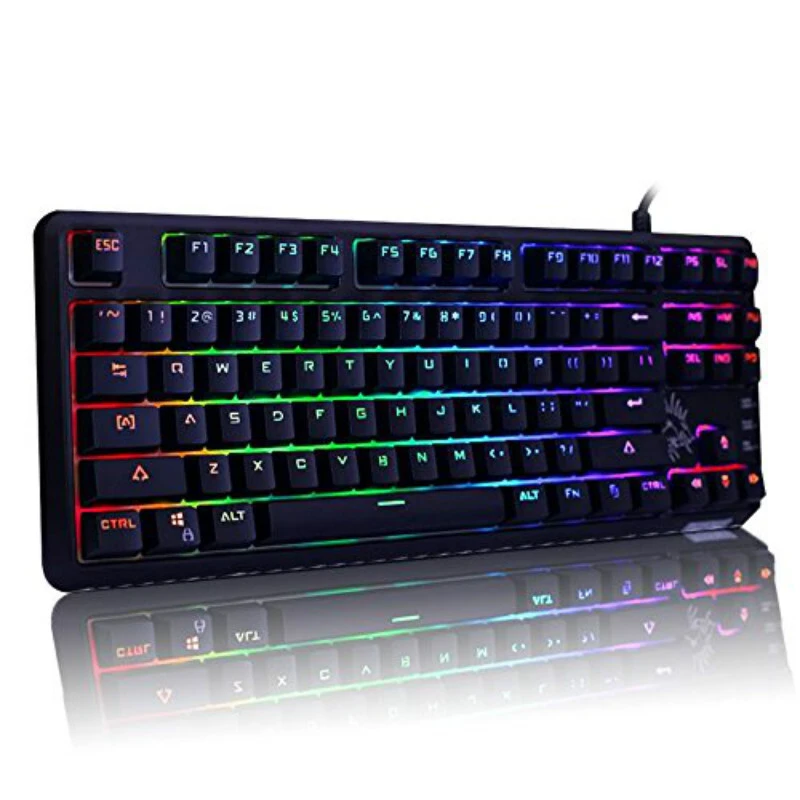 Fuhlen Sm680r Rgb Backlit 87-key Mechanical Gaming Longhua Blue ...