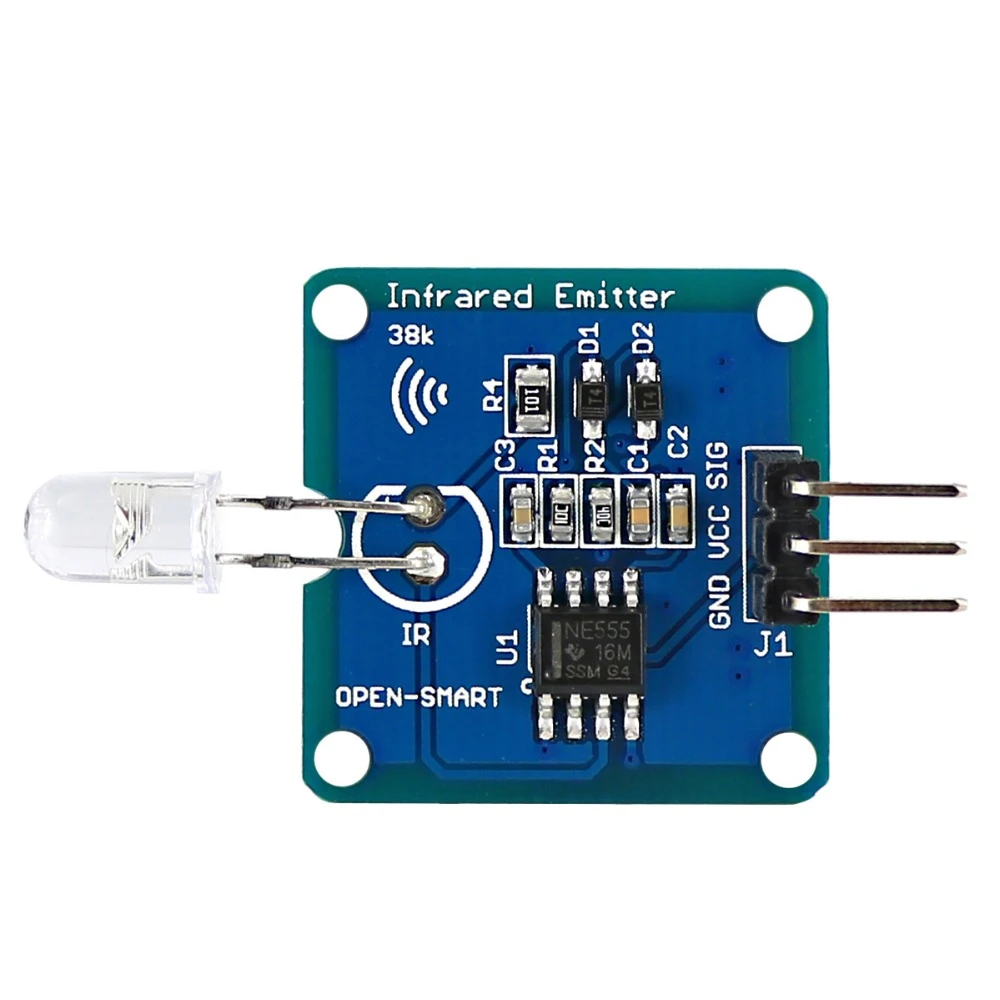 Infrared Transmitter IR Emitter Module with 38K Carrier Board for ...