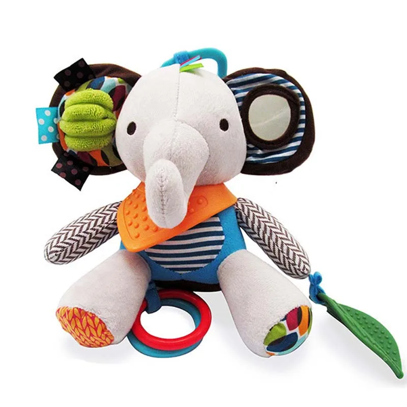 On Sale New Infant Rattle Cartoon Animal Models Baby Stroller Rattles ...