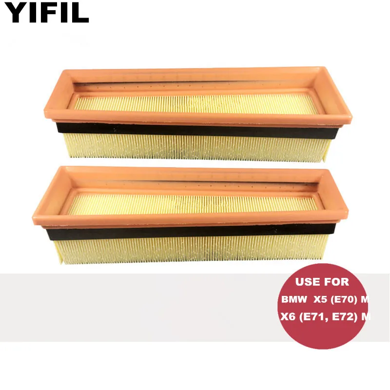 1sets-2pcs-Air-Filter-13717589642-13717589641-For-BMW-X5-M-E70-2009 ...