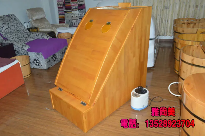 Khan Steam Room Wooden Box Fumigation Fumigation Barrel Body Steambox ...
