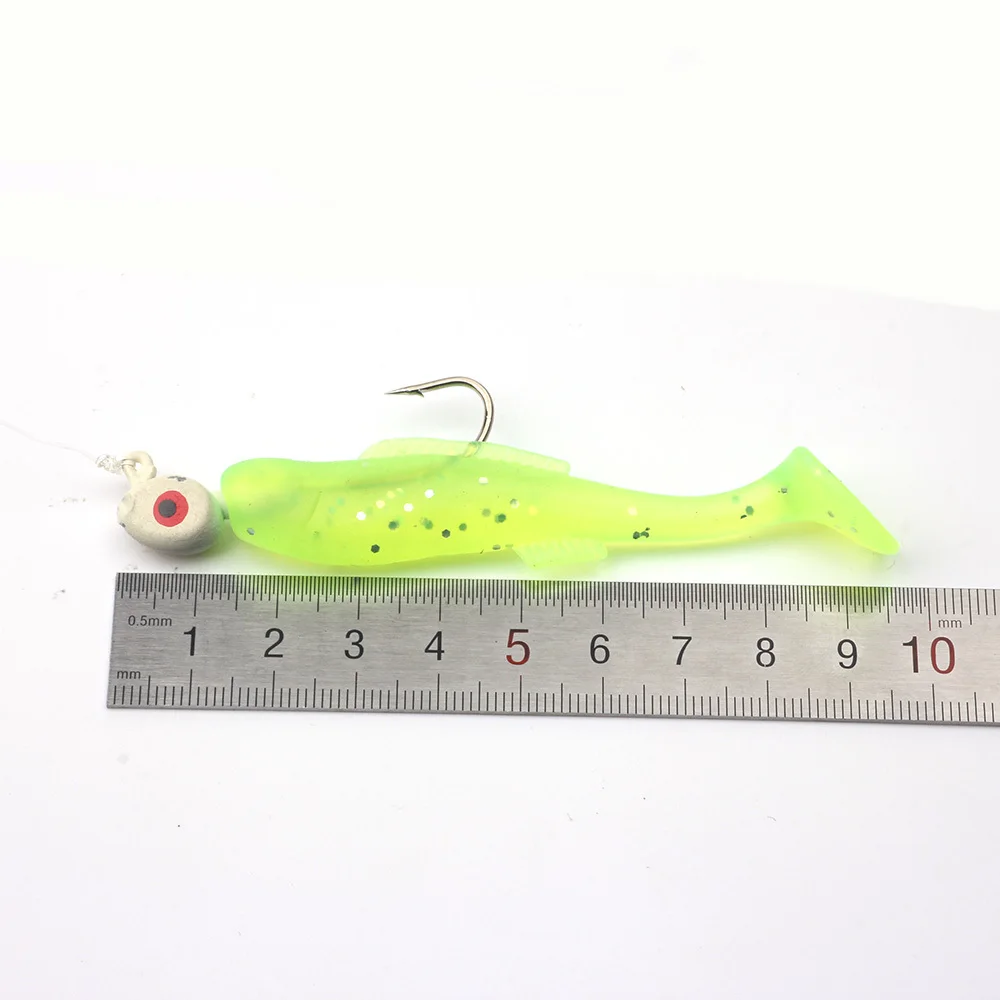 12pcRetail Card Betts Spin Split Tail Fishing Lure 1/16oz June Bug ...