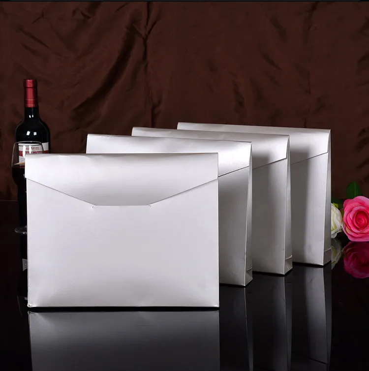 30x24x4.5 CM envelope de Prata caixa de presente caixas de embalagem ...