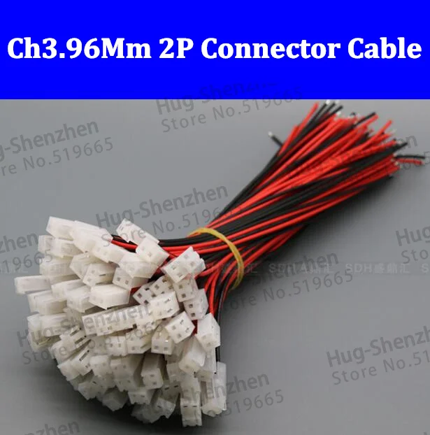 Free Shipping 1000pcs Ch3.96 Mm Pitch 2p Crimp Terminal Connector Cable ...